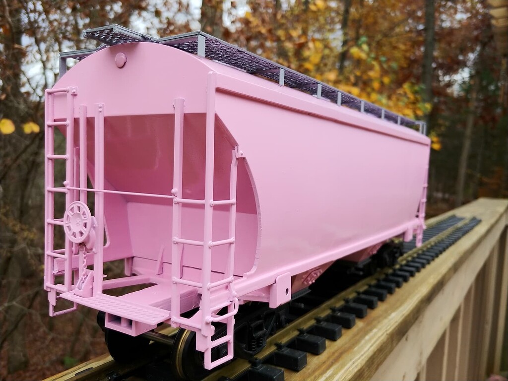3d printed modern 2 Bay covered hopper in 1:29 scale - Modeling - Large ...